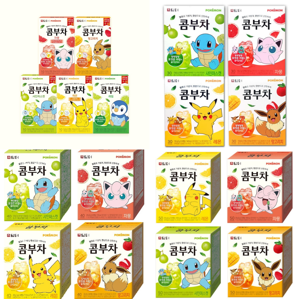 [Damtuh] Pokemon Kombucha Mango Lychee / Shine Muscat / Grapefruit ...