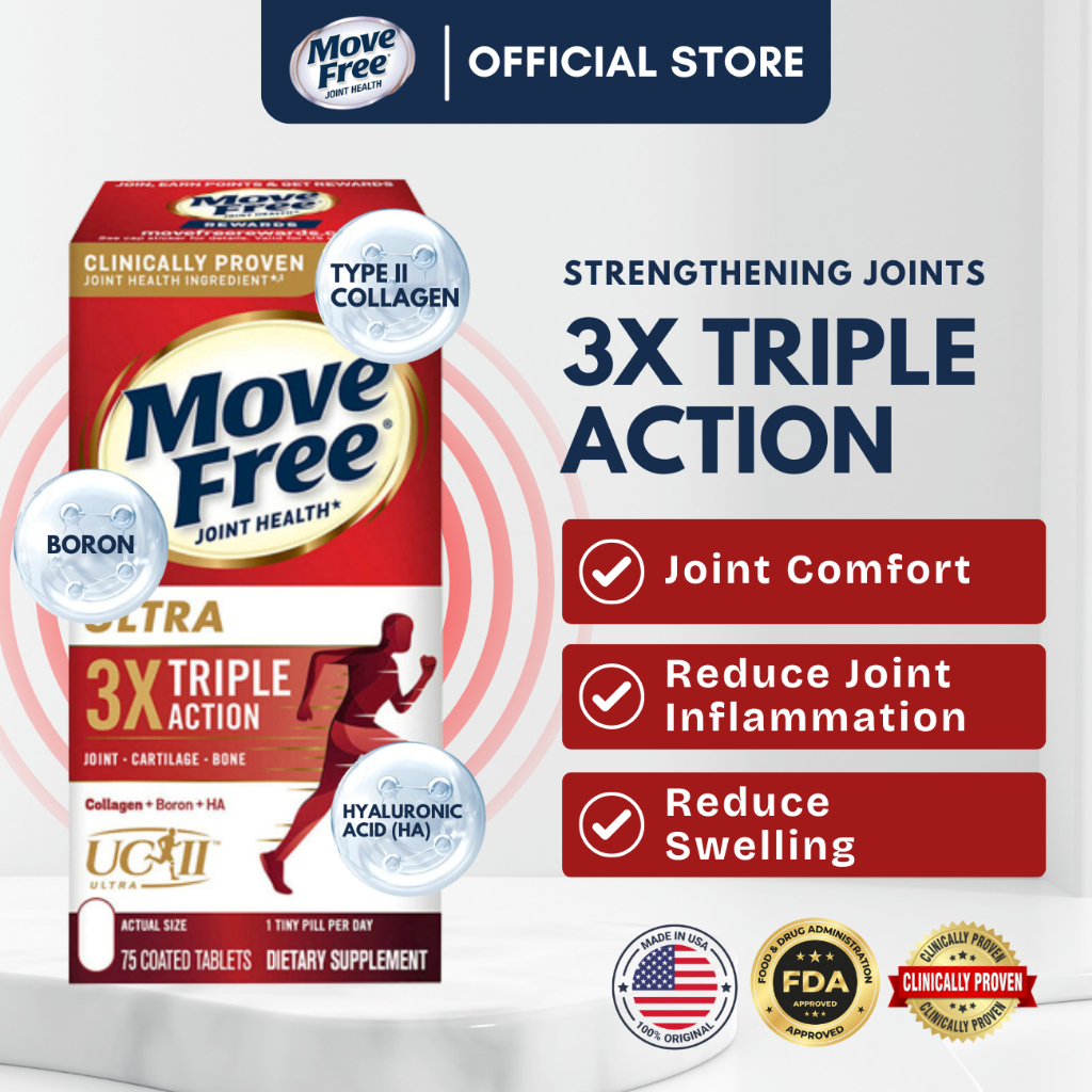 Move Free Ultra Triple Action Joint Collagen | Type 2 Collagen ...
