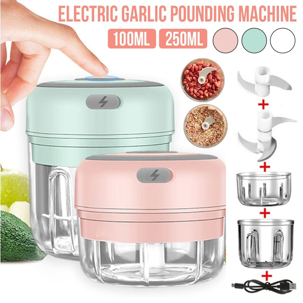 【SG Seller】Electric Food Chopper / USB Garlic Chopper / Kitchen Blender ...