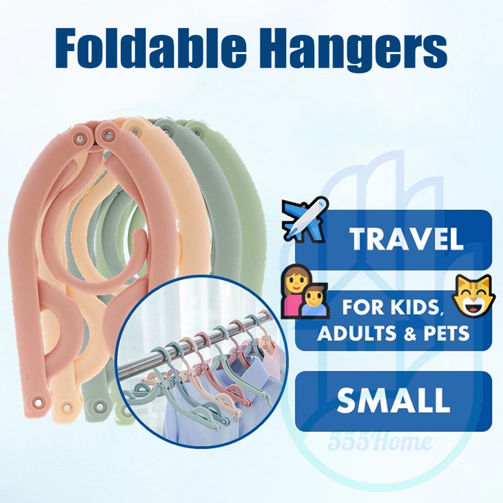 [SG] Foldable Hanger / Portable Hanger / Travel Hanger / Small Compact ...