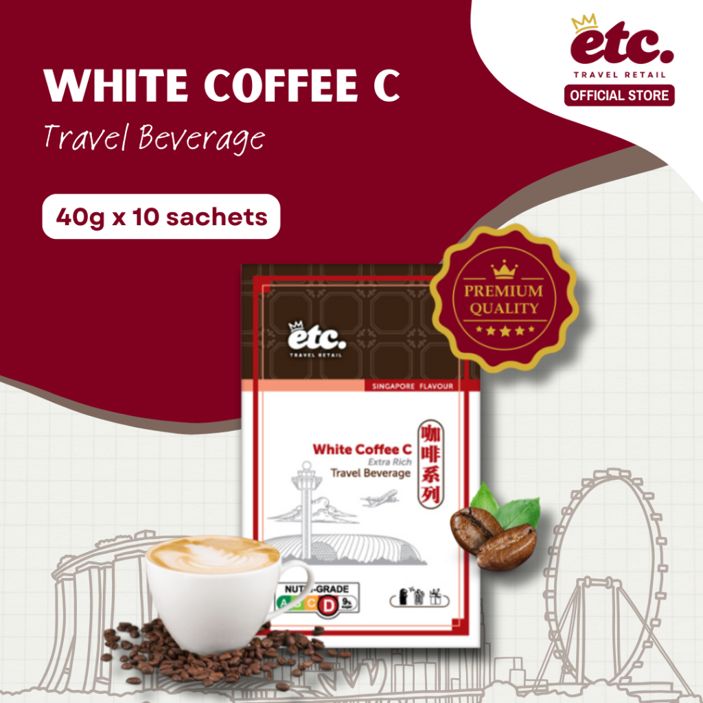 ETC Travel White Coffee C (Extra Rich) (40g x 10 sachets) | Shopee Singapore
