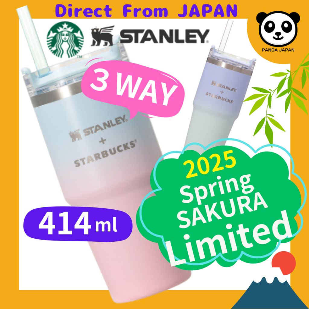 2025 Starbucks SAKURA2025 3-way stainless steel tumbler STANLEY pale ...