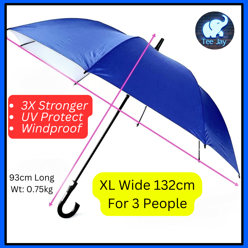Big Umbrella Long Umbrella With Handle UV Protection & Windproof ...