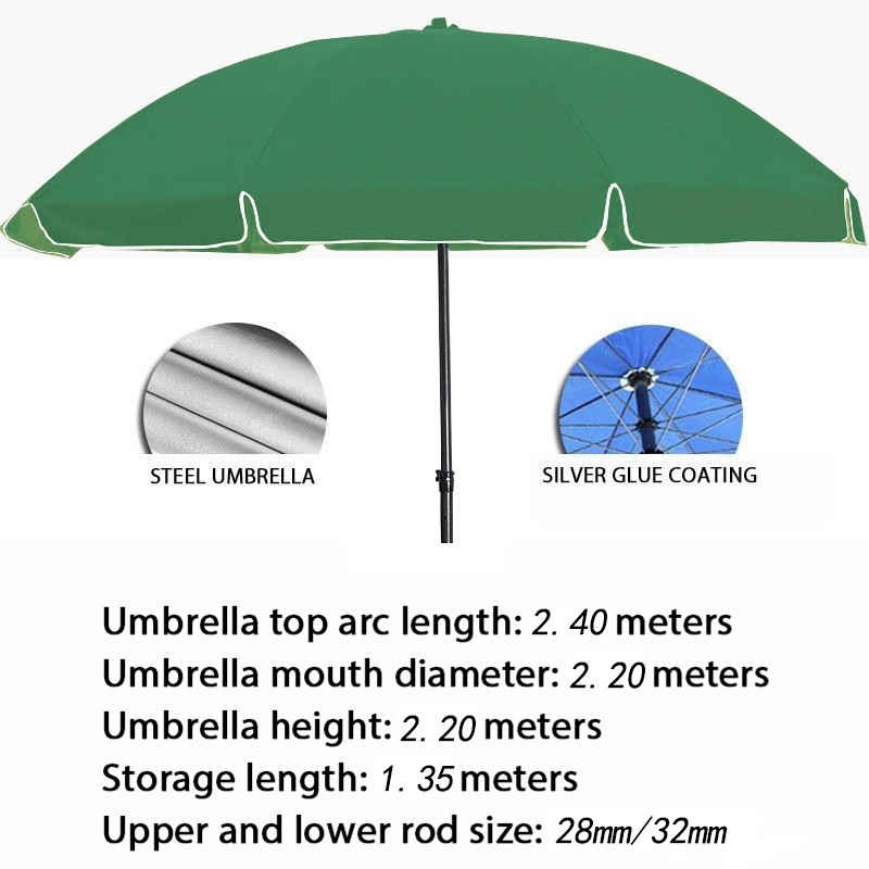 SRE* Umbrella Selling 240cm Umbrella Tent Garden Beach Cafe Bazaar ...
