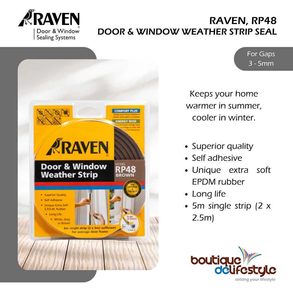 Raven, Door Perimeter Seal, RP48 | Shopee Singapore