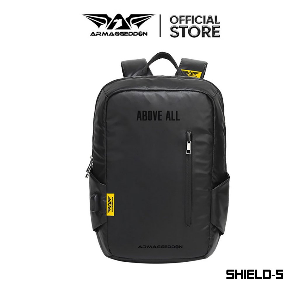 Armaggeddon Shield 5 Laptop Backpack with Security lock | USB Charger ...