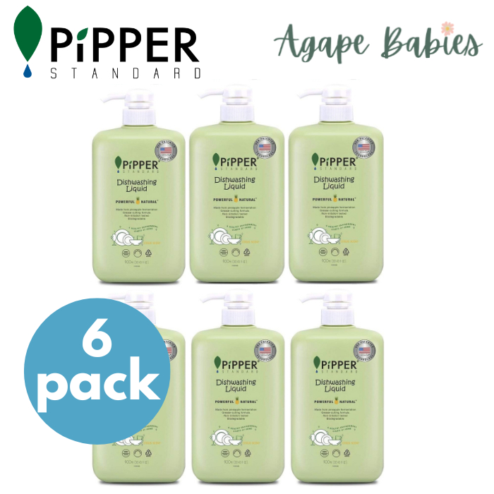 [6-Pack]Pipper Standard Dishwashing Liquid 900ml - Citrus ...