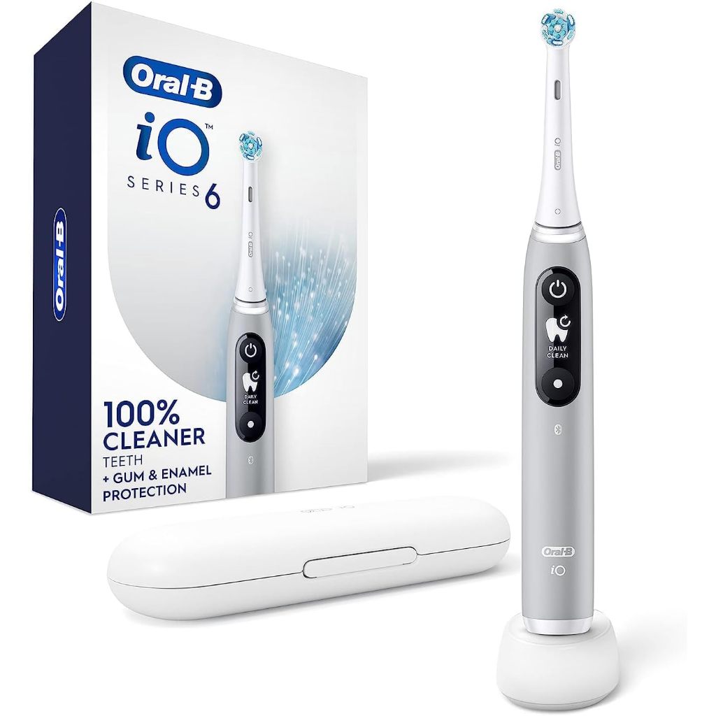 Oral-B iO Series 6 Electric Toothbrush with (1) Brush Head, Gray Opal ...