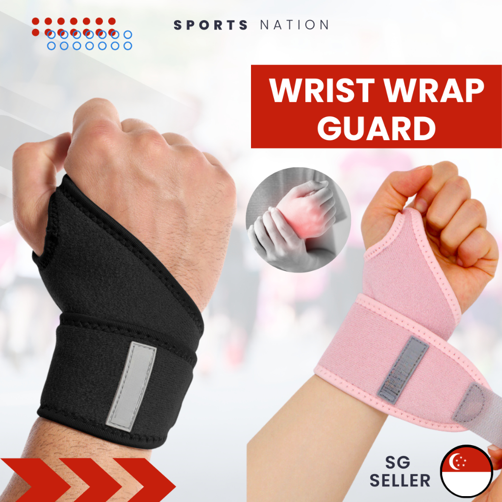 Wrist Compression Guard Support Brace Sleeve for Pain Relief Sports ...
