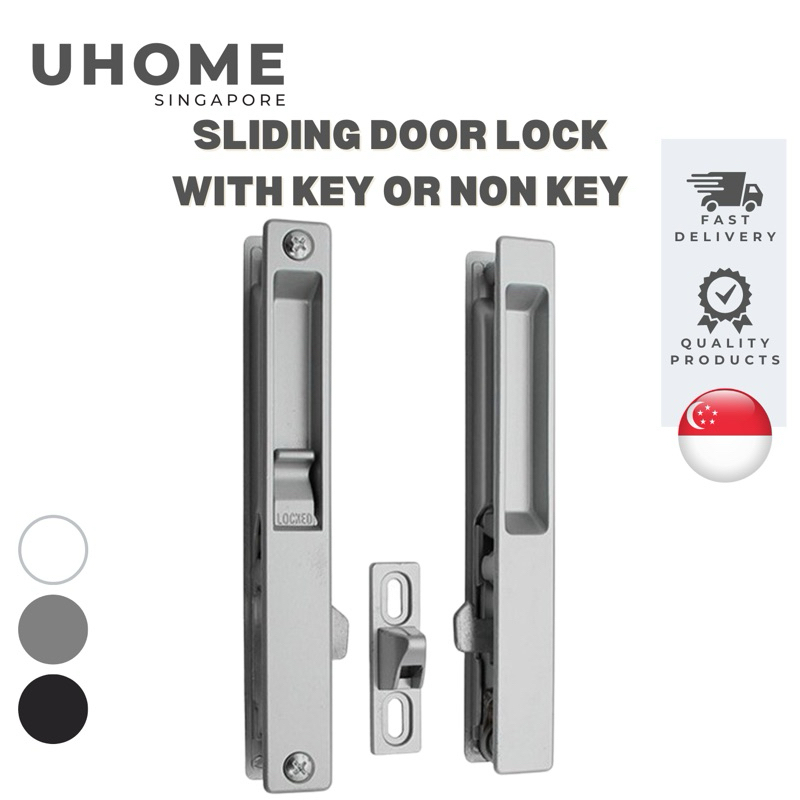 Aluminum Sliding Door Lock Balcony Sliding Door Lock (Keyless) | Shopee ...