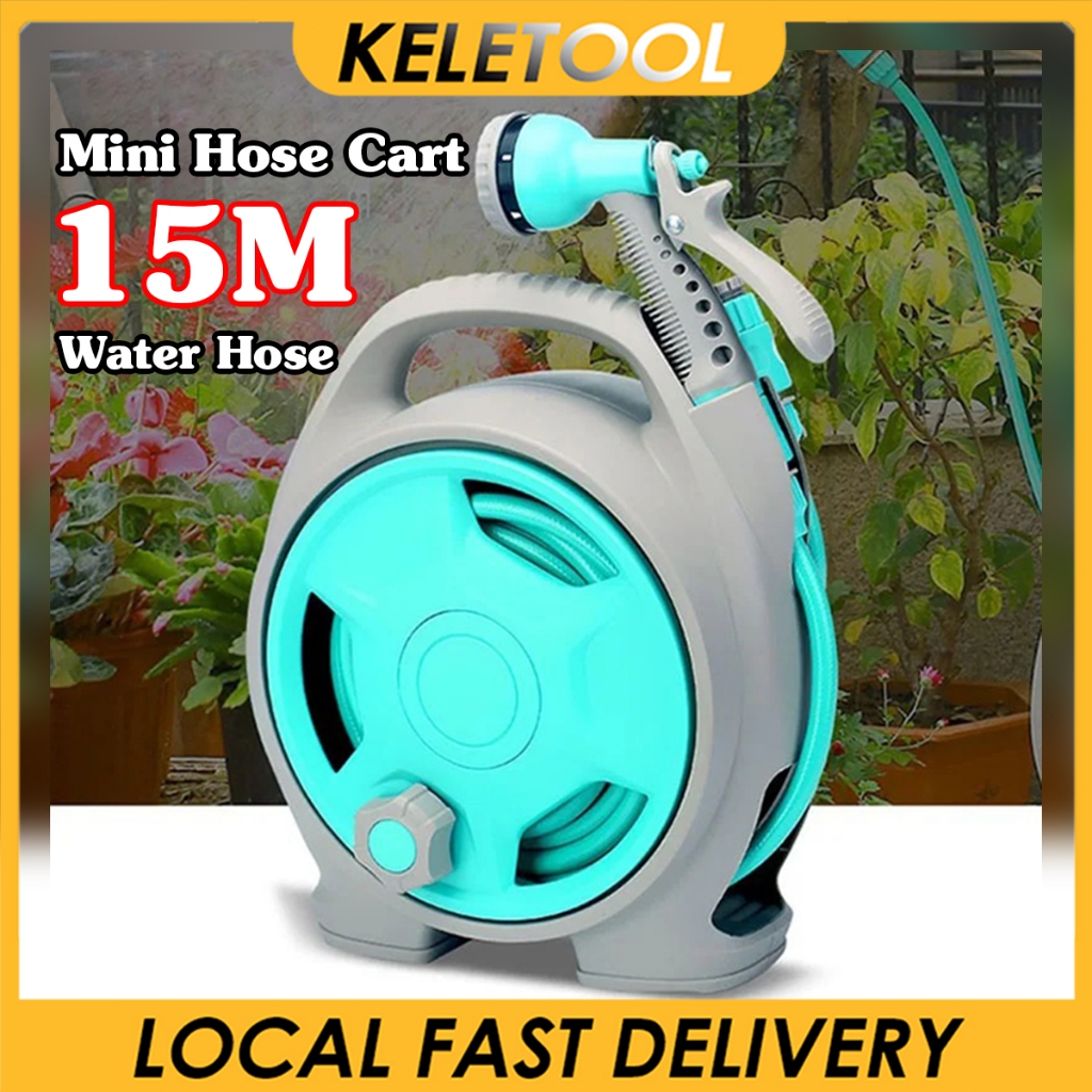 Mini Water Hose Reel Set Mini Spray Gun Garden Hose Reel Set Garden ...