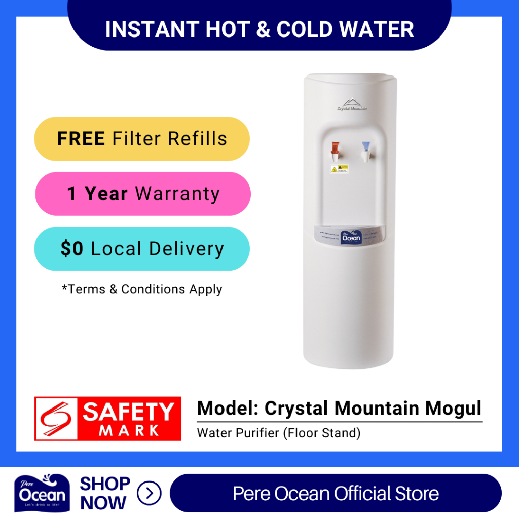 Pere Ocean Hot & Cold Water Purifier - Crystal Mountain (Floor Stand ...