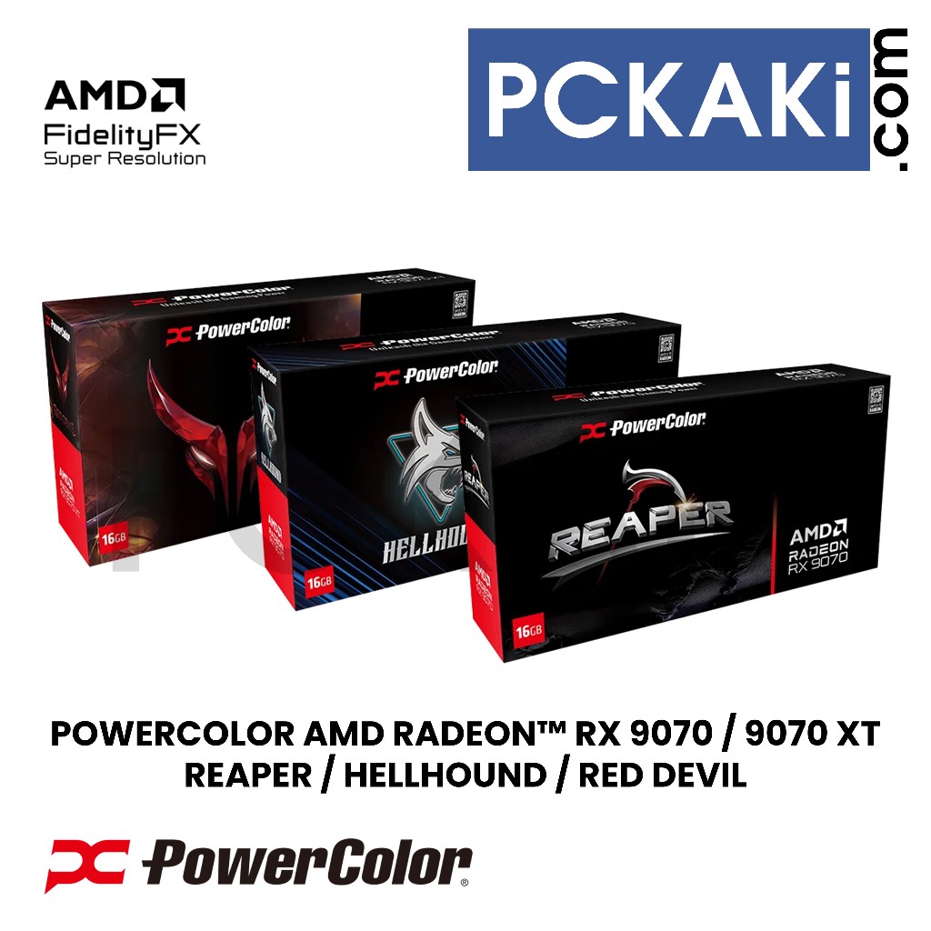 POWERCOLOR AMD RADEON RX 9070 / 9070 XT - REAPER / HELLHOUND / RED ...