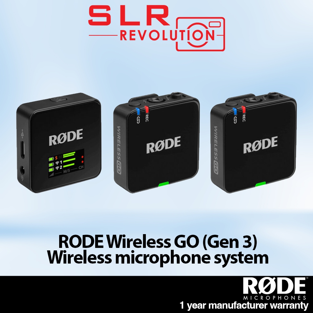 RODE Wireless GO (Gen 3) 2-Person Compact Digital Wireless Microphone ...