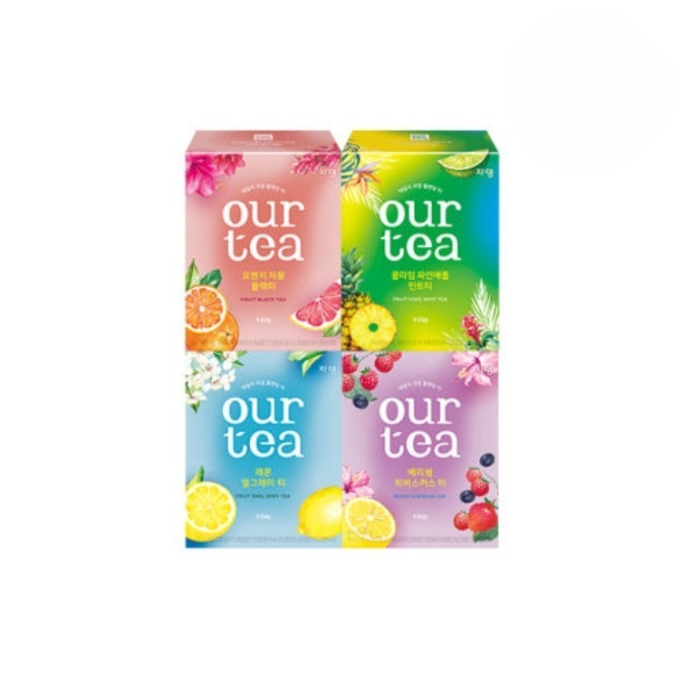 JARDIN Our Tea Fruit Tea Best Series 4p SET (ORANGE 4P+LEMON 4P+BERRY ...