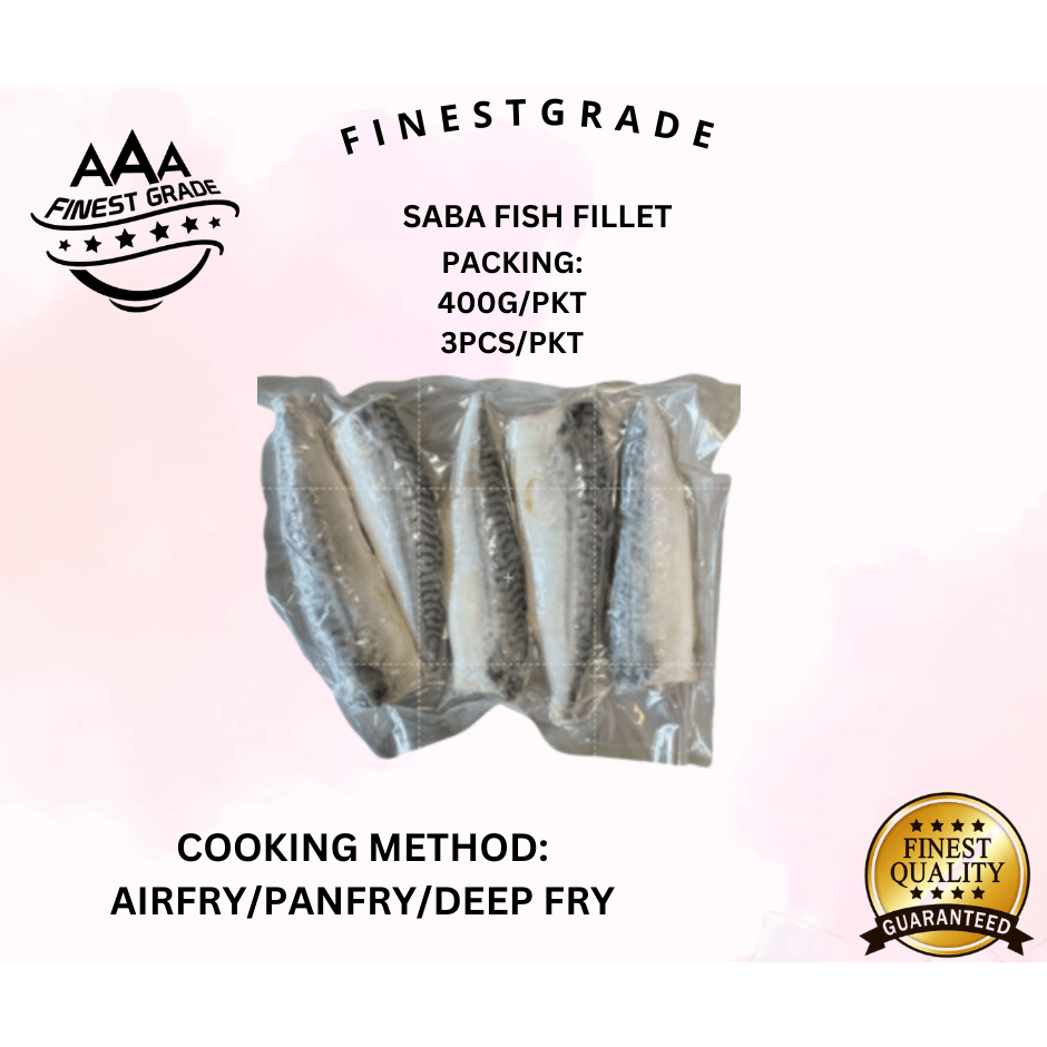 Saba Fillets (Japanese Mackerel Fillet) 750gm - Frozen - Saba 鱼 ...