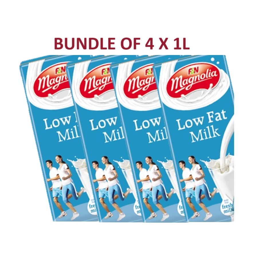Magnolia UHT Low Fat Milk, 1L X 4 | Shopee Singapore