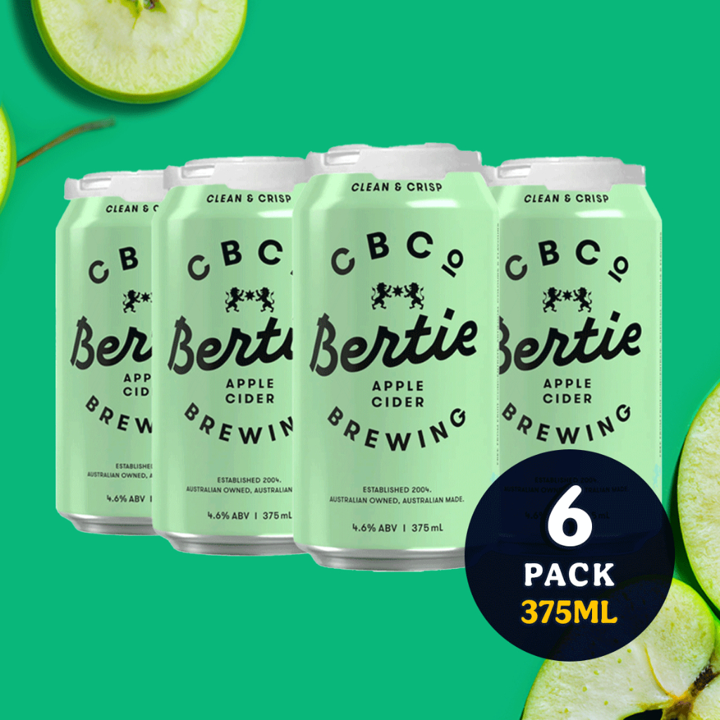 CBCo Bertie Cold Pressed Apple Cider - Pack of 6 x 375ml Cans [Craft ...