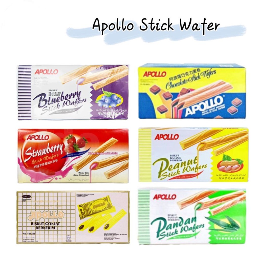 Apollo Wafer Stick Biscuit (10 packs) | Shopee Singapore