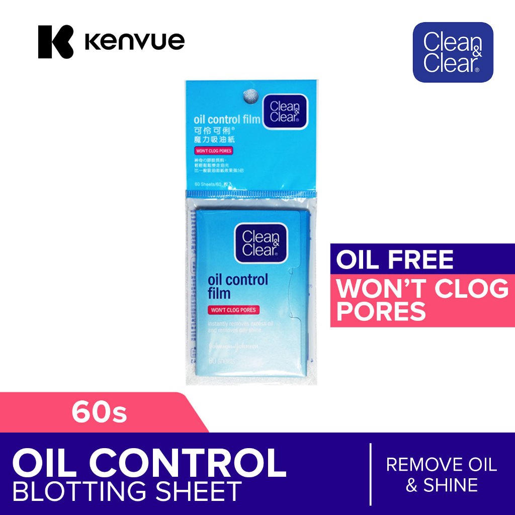 Clean & Clear No Scent Oil Control Film For Instant Oil Removal 60 ...