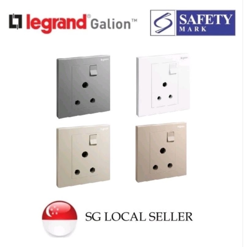 [Sg Seller] Legrand galion 15A Aircon socket white champagne dark ...