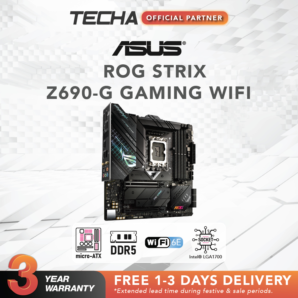ASUS ROG STRIX Z690-G Gaming WIFI | Micro ATX | DDR5 Motherboard ...