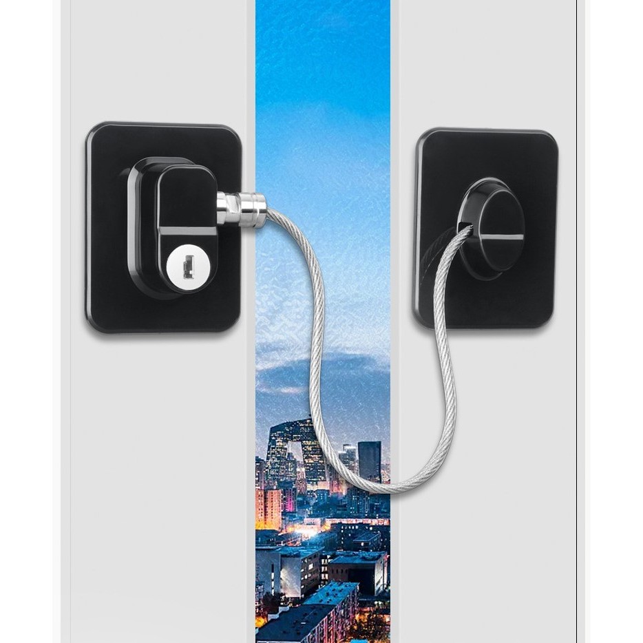 Window Safety Lock Child Safety Cable Lock Window Cable Restrictor Lock ...