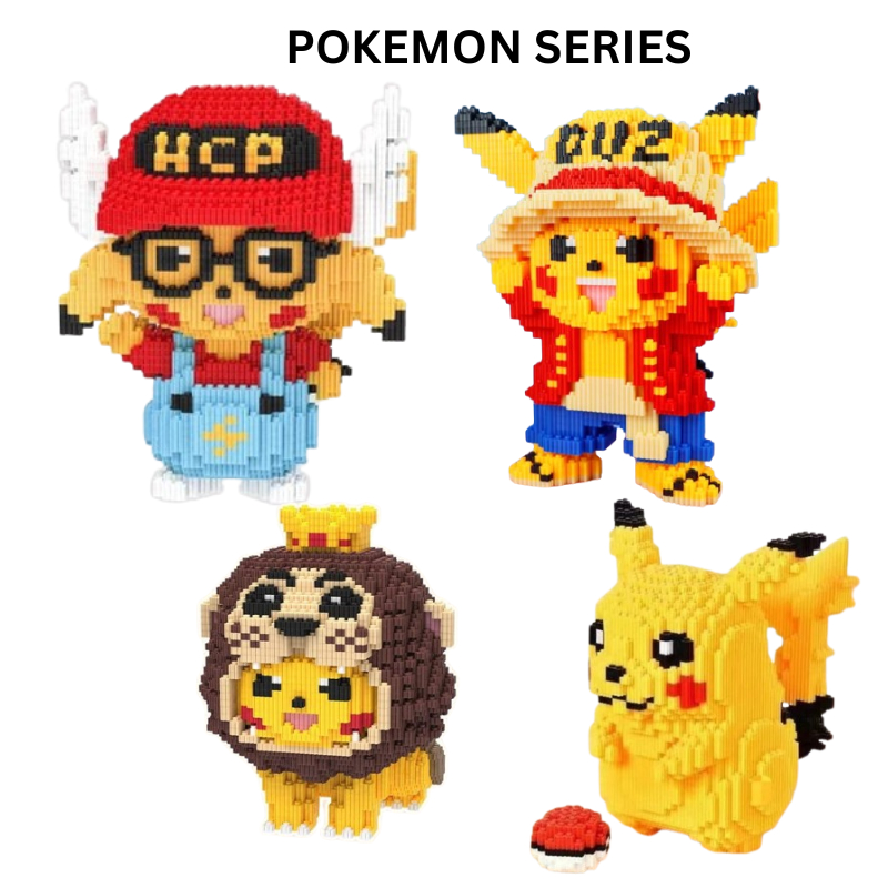 Pokemon pikachu building blocks lion leo puzzle | Shopee Singapore