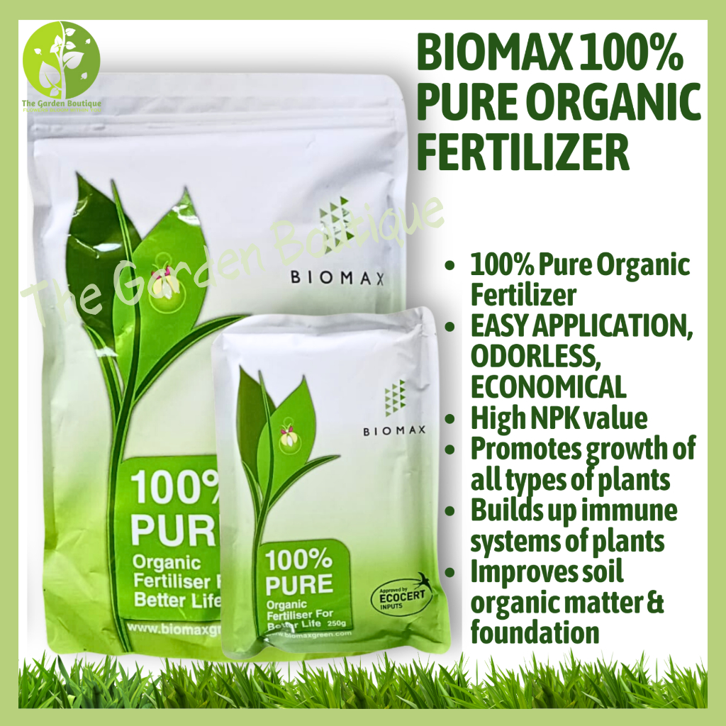 [Local Seller] BIOMAX 100% Pure Organic Plant Fertilizer/High NPK/Odorless/Safe | The Garden ...