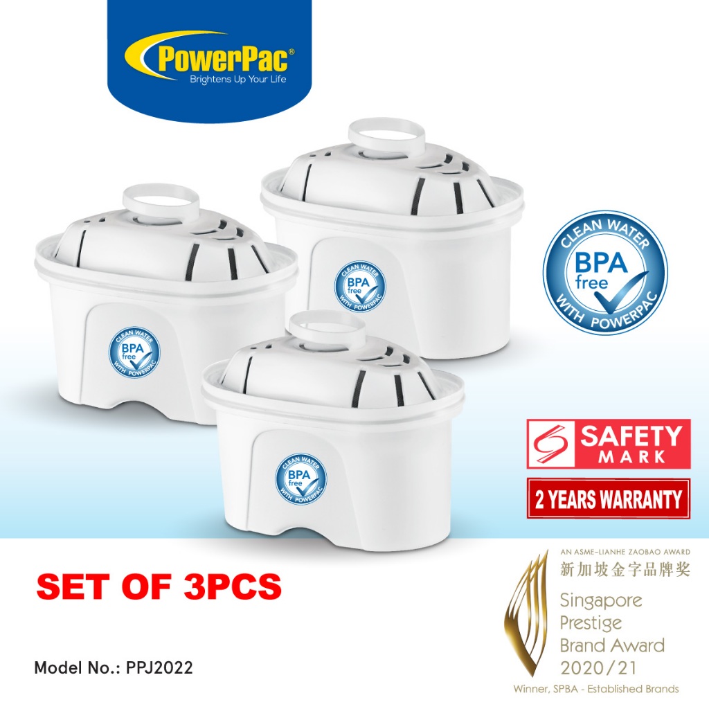 PowerPac 3-Piece Water Purifier Filter Replacement with 4-stage ...