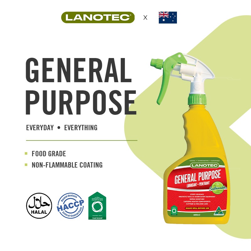 Lanotec General Purpose Liquid Lanolin 600ml Spray Bottle - Food-Grade ...