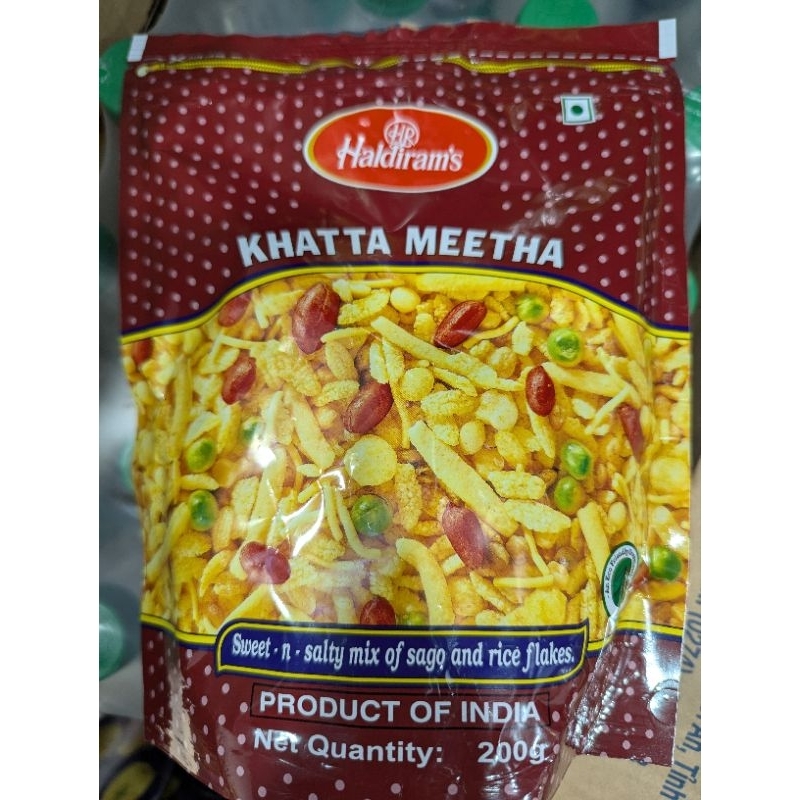 Haldiram's khatta meetha indian cracker India snacks kachang puteh bean ...