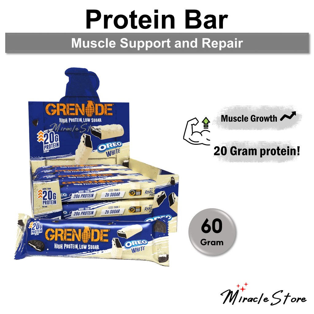 Grenade Protein Bar 60g High Protein Low Sugar | Shopee Singapore