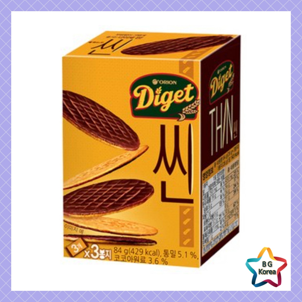 Digest Thin Biscuits 3P – Light & Crispy Whole Wheat Crackers Korean ...