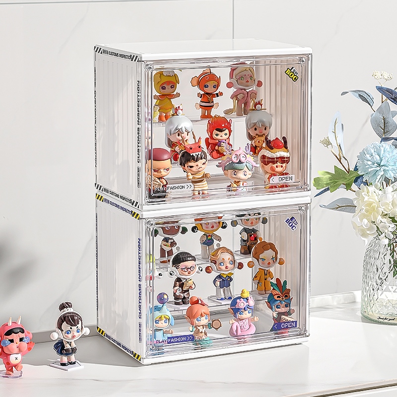🔥Container Design Acrylic Popmart Display Box Figurine Display Case ...
