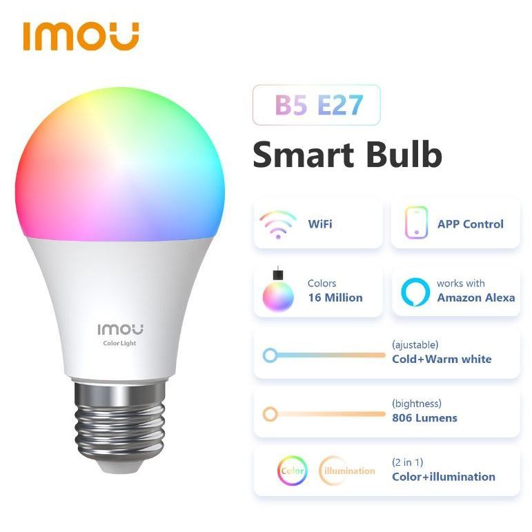 IMOU B5 Smart Light Bulb | 1 Year Warranty | Shopee Singapore