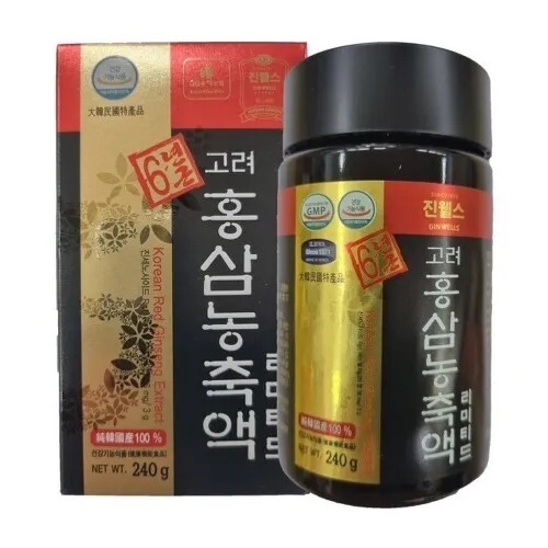ILHWA Korean Red Ginseng Pure Extract 50g-240g / 100% Made from 6 Year ...