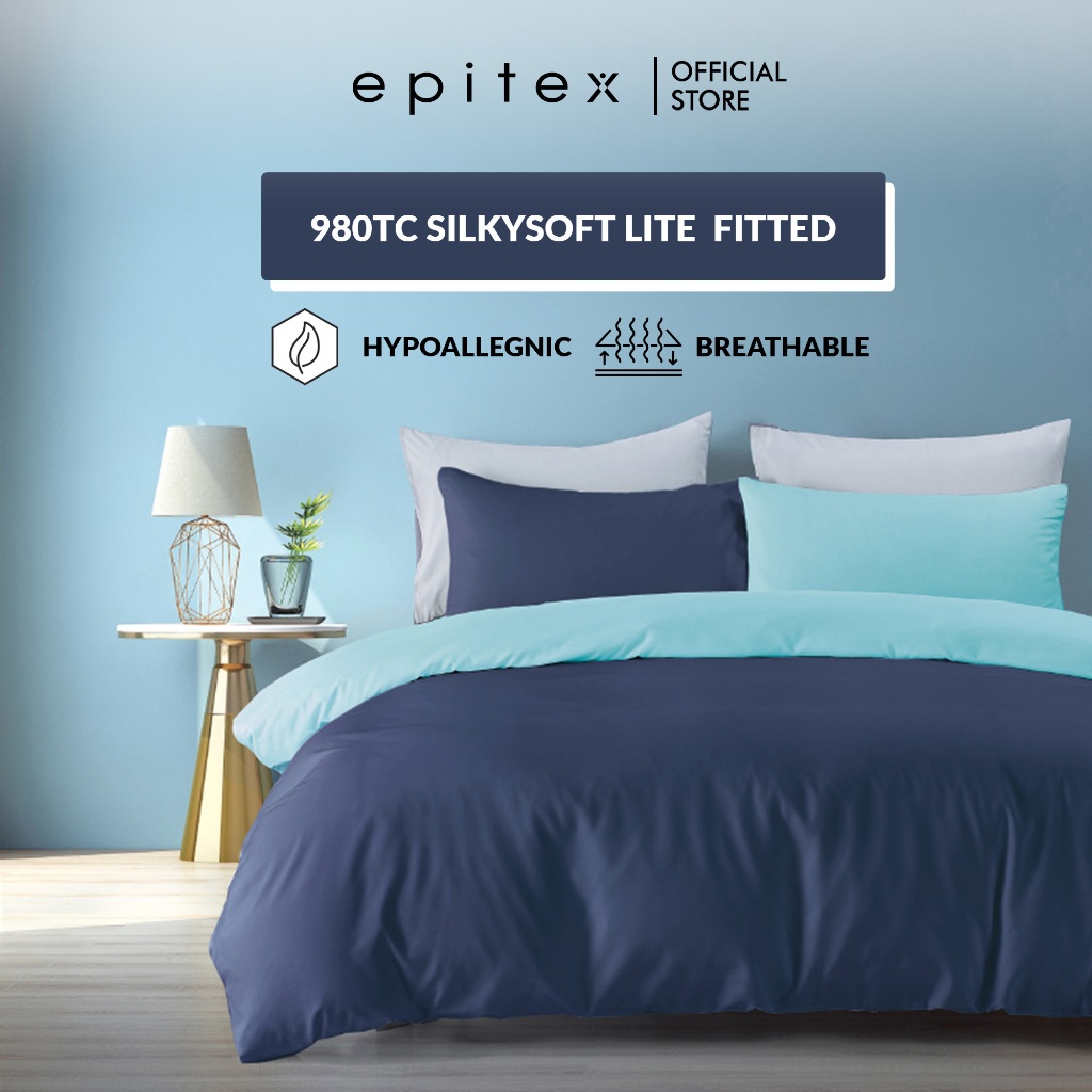 Epinova Silkysoft 980TC Fitted Sheet Set Without Quilt Cover | Soft ...