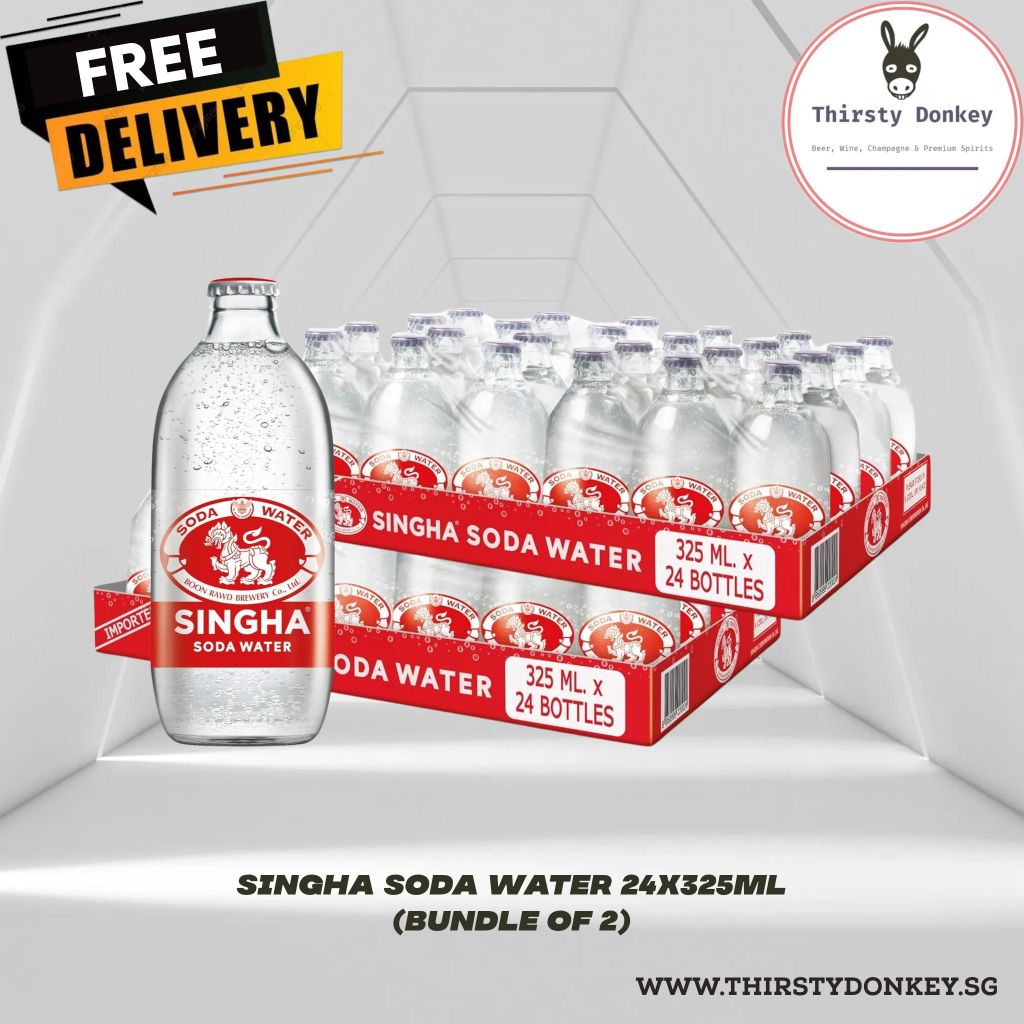 Singha Soda Water - 24 bottles x 325ML (Bundle of 2) | Shopee Singapore