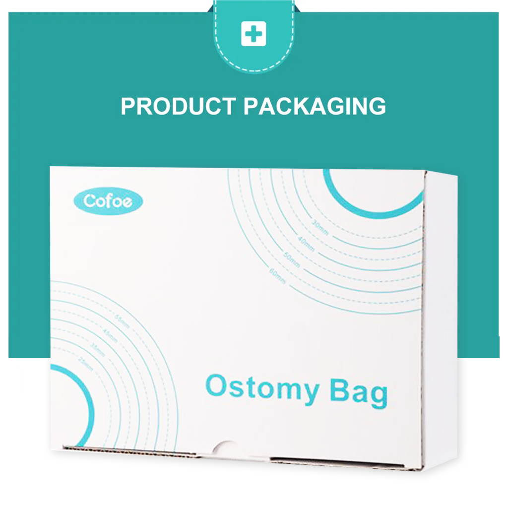 Cofoe 10pcs One-piece System Colostomy Stoma Bag Pouch Ostomy Bag Cut ...