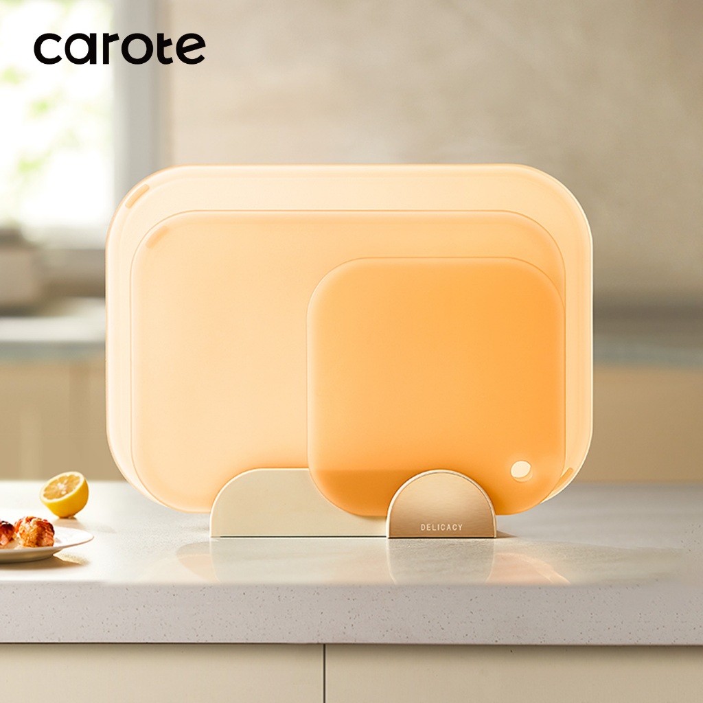 CAROTE 3PCS SET Chopping Board Set Orange Cutting Board Kitchen ...