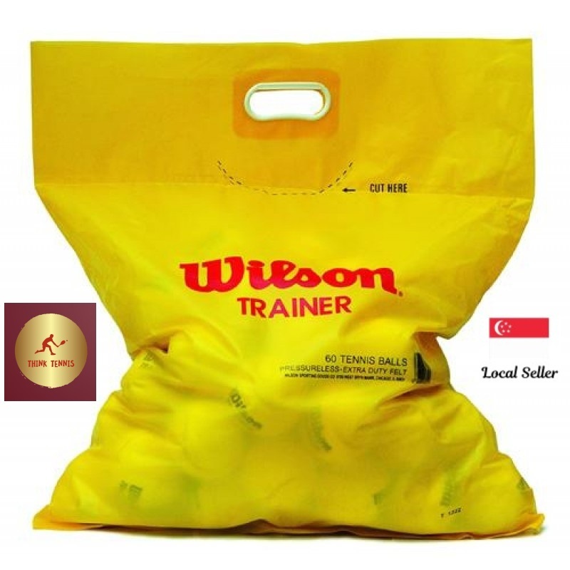 Wilson Trainer Tennis Balls (1 bag~60 balls) | Shopee Singapore