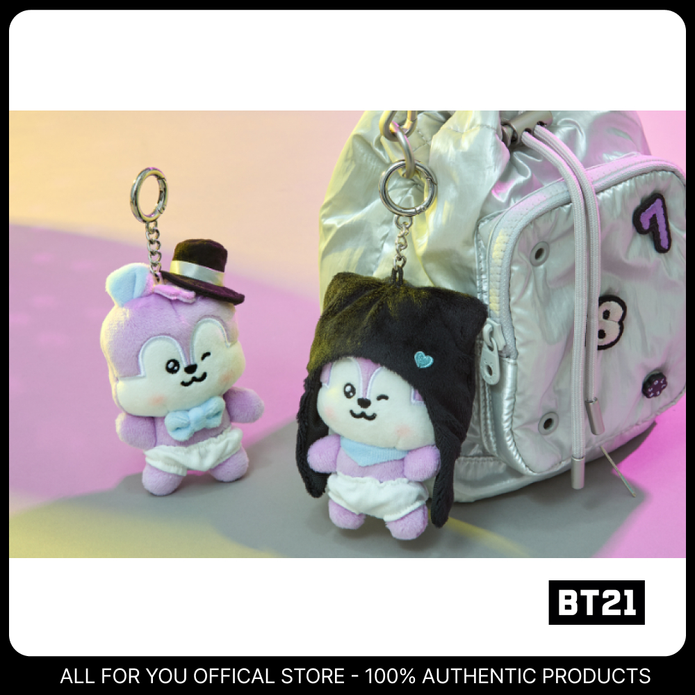 [BT21 X LINE FRIENDS] MANG Baby Born to Dance Mini Plush Keychain 2 ...