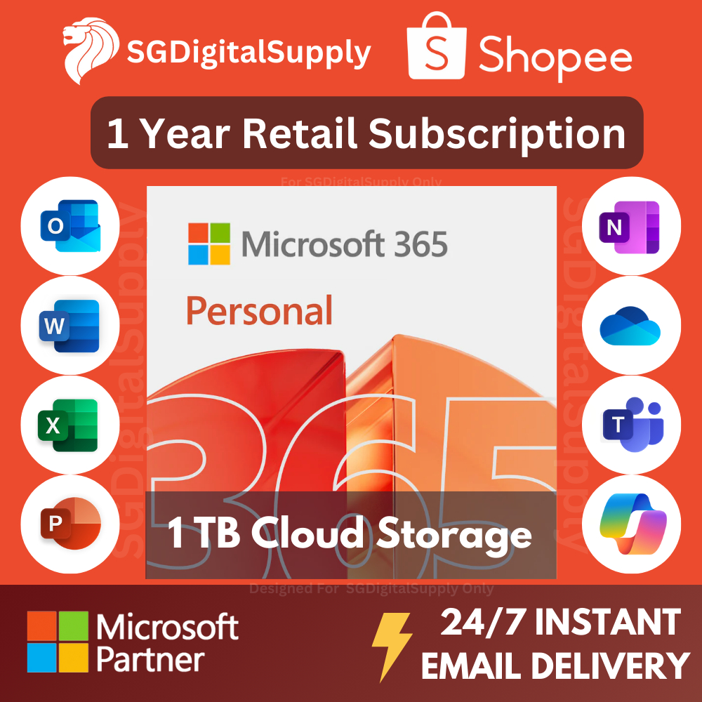 Microsoft 365 Personal | 1 Year Retail Subscription | 1 TB OneDrive ...