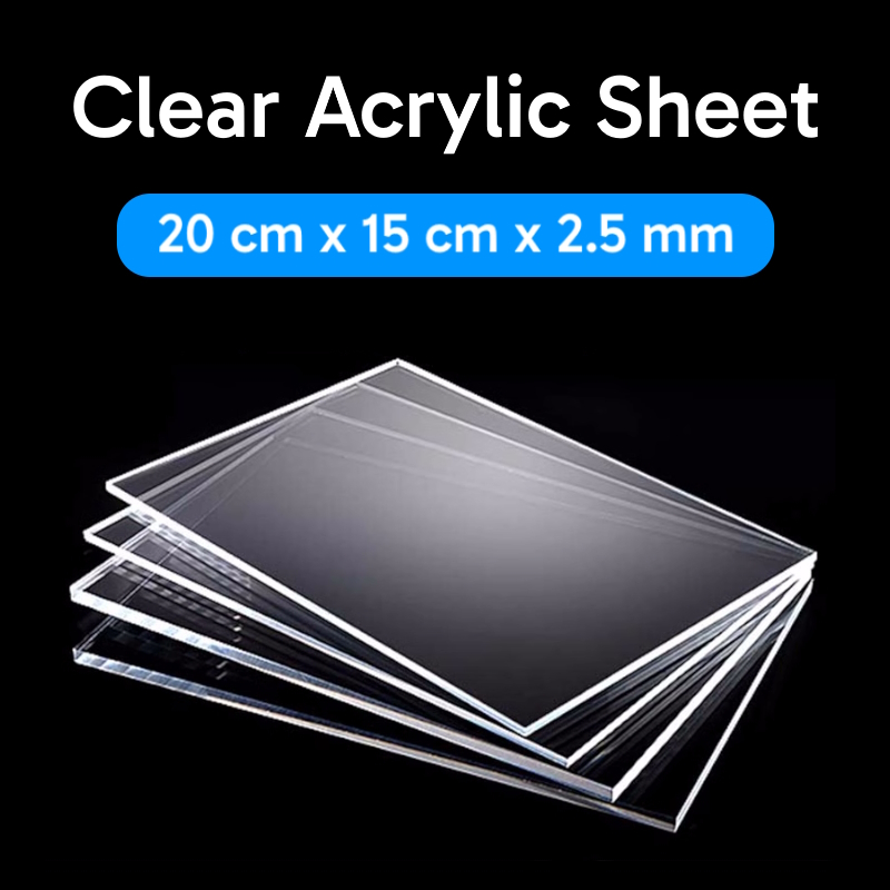 [SG Seller] Clear Acrylic Sheet | Transparent Acrylic Sheet | 20 cm x ...
