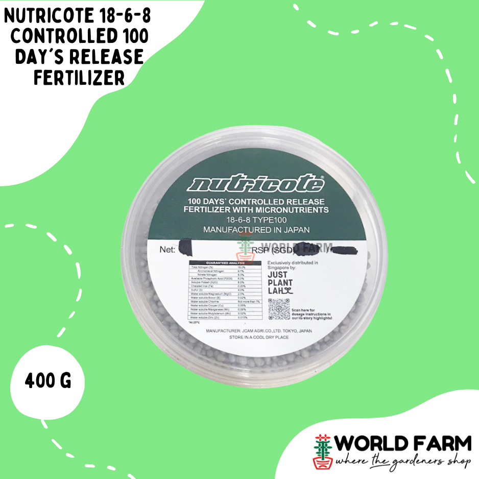 Nutricote 18-6-8 TYPE100 (Green) 100 Day's Controlled Release ...