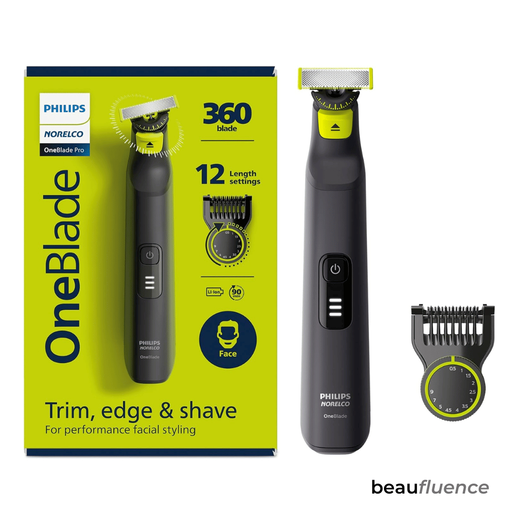 Philips Norelco OneBlade 360 Pro Hybrid Electric Shaver & Trimmer - 12 ...
