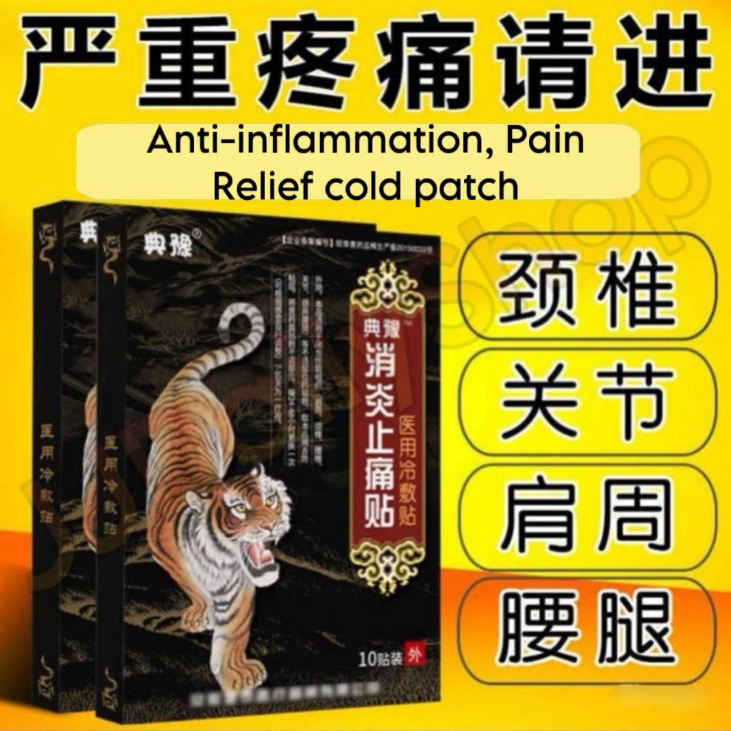 [SG Ready Stock] 10 Pcs Tiger Plaster Joint Pain Analgesic Plasters for ...