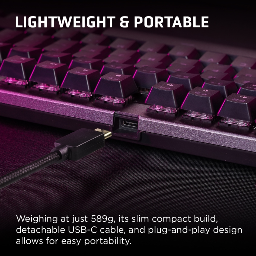 [PROMO] Tecware Phantom L, Low Profile RGB Mechanical Keyboard 87 (3 ...