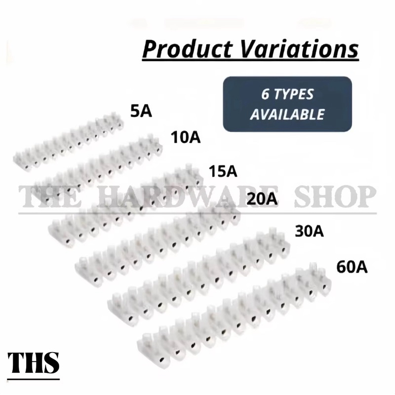 5A 10A 15A 30A 60A PVC Wire Cable connector connecter Terminal Block 12 ...